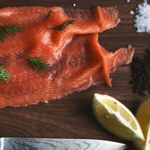 Smoked trout hatched, reared & smoked on the farm in Mere